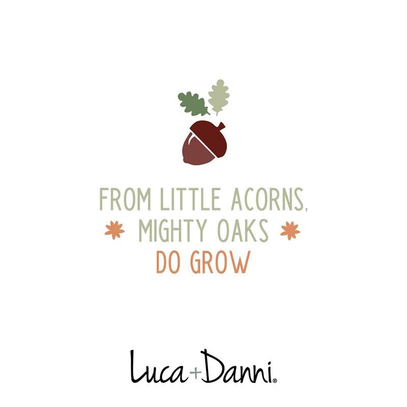 Luca + Danni Mighty Oak Acorn Bangle Bracelet For Women - Brass Tone Regular Size Made in USA