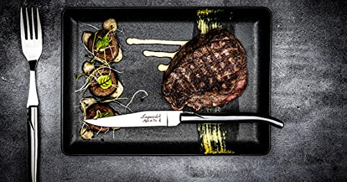 Laguiole Style de Vie Steak Knives, Luxury Line, 6 pieces, Fully Stainless Steel, in giftbox