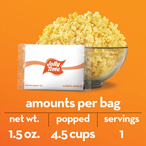 Jolly Time Blast O Butter, Ultimate Movie Theater Butter Microwave Popcorn (Blast O Butter Minis, 1.5 Ounce (Pack of 30))