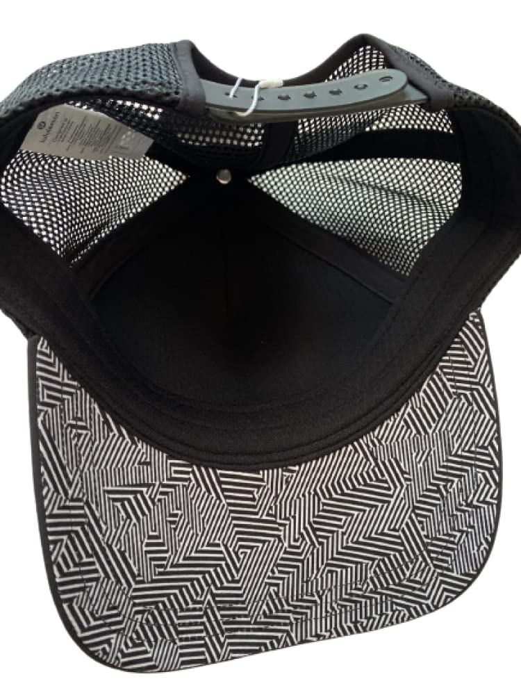 lululemon Seawheeze 2020 Unisex Hat (Black/Illusionary White Black, XS/S)