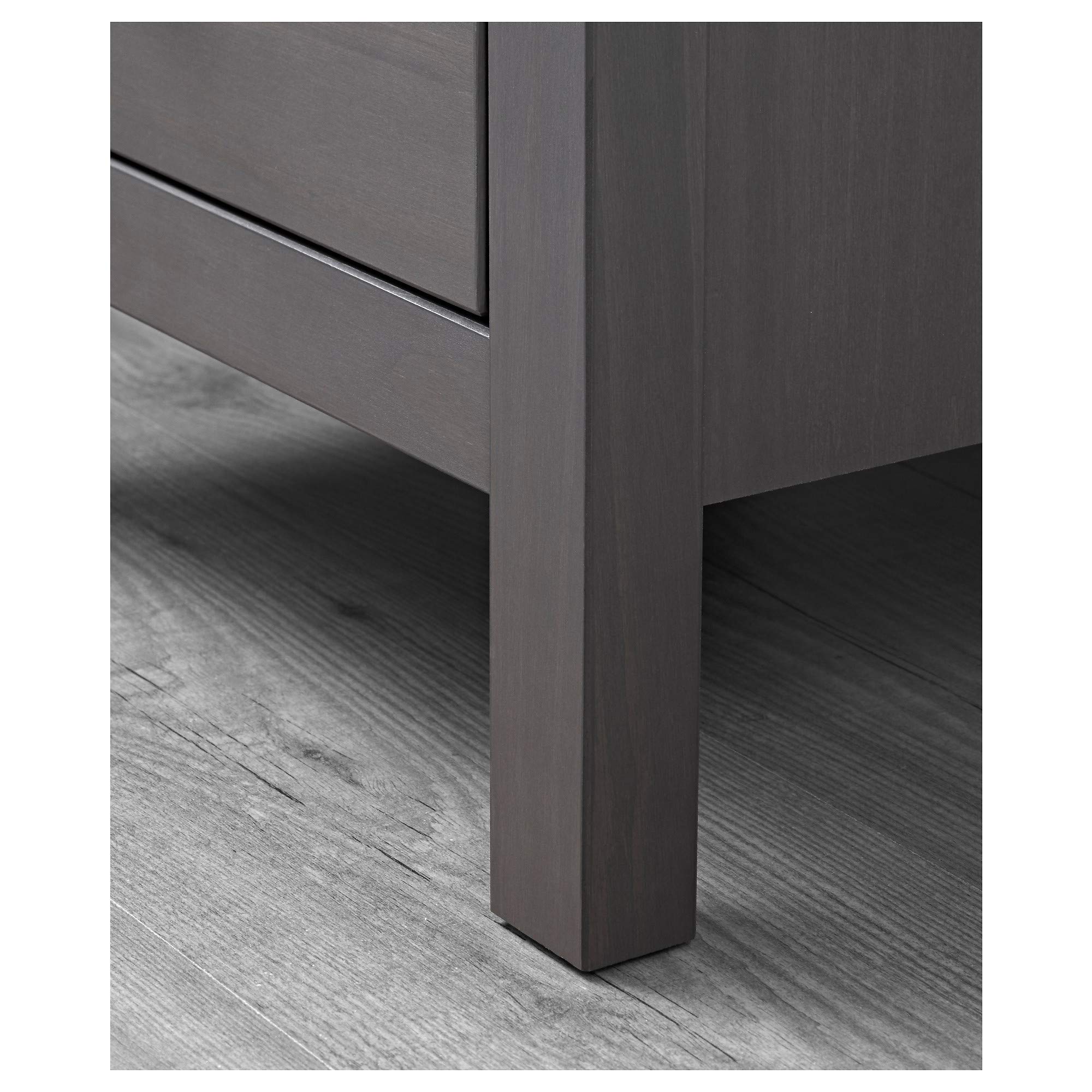 IKEA Hemnes 2-Drawer Chest, Gray Dark Gray Stained