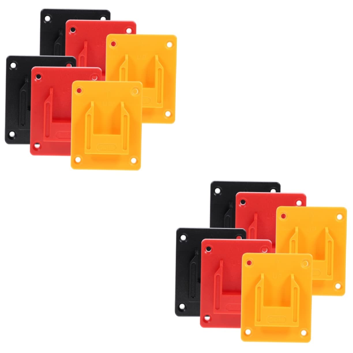 VILLCASE 12 Pcs Battery Suspension Bracket Tools Hanger Drill Mount Holder Wall Electric Tool Rack Millwakee Tools Electric Tool Shelf Tool Holder Mount M18 Wall-mounted Protector Abs