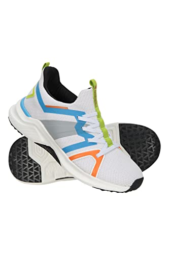Mountain Warehouse Strike Kids Trainers - Outdoors, Boys & Girls White Kids Shoe Size 3 US