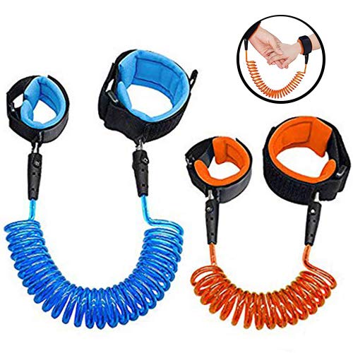 Lainrrew 2 Pack Anti Lost Wrist Link, Safety Wrist Link Anti Lost Wristband Toddler Safety Leash Baby Leash for Kids Toddlers