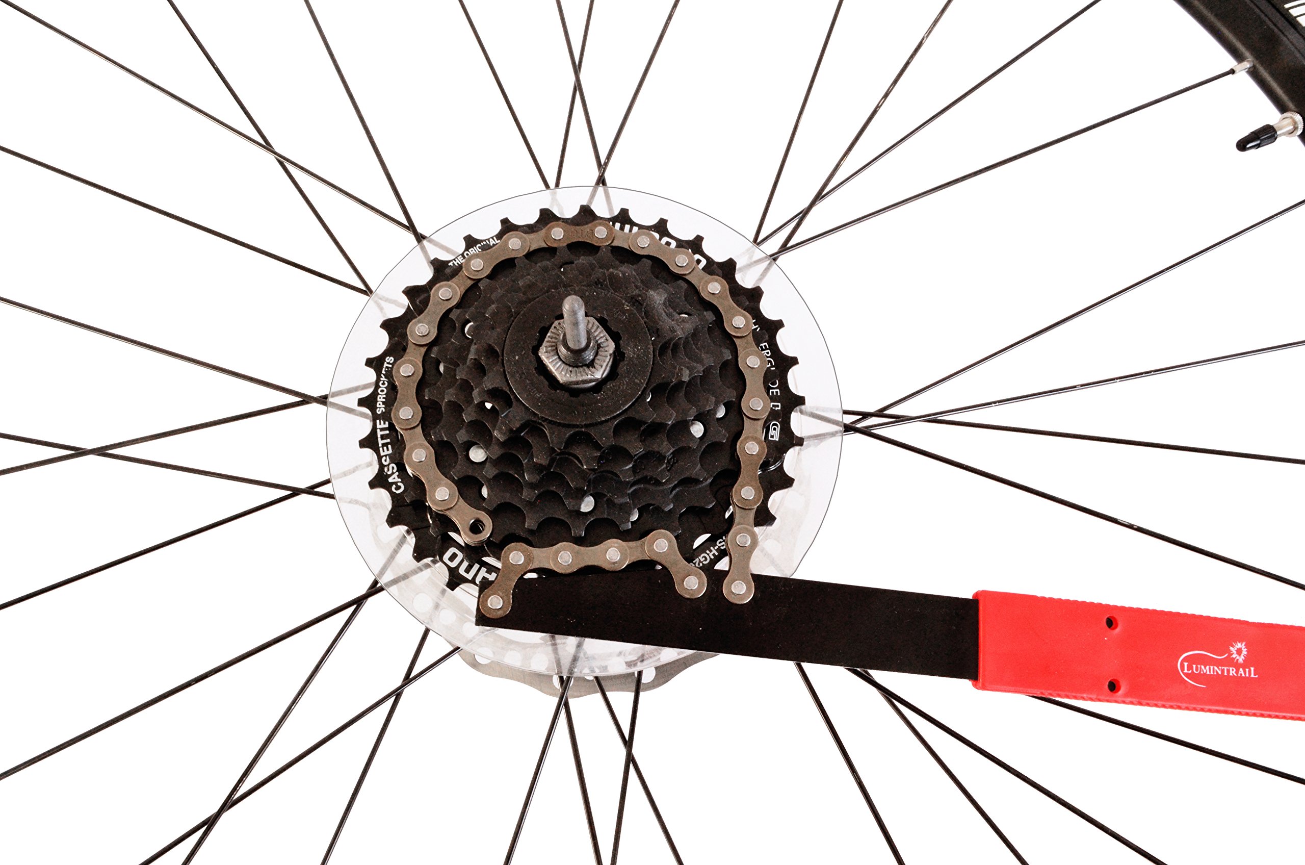 Lumintrail Bike Chain Whip Bicycle Cassette Removal Tool and Cassette Lockring Freewheel Removal Tool for Shimano SRAM SunRace