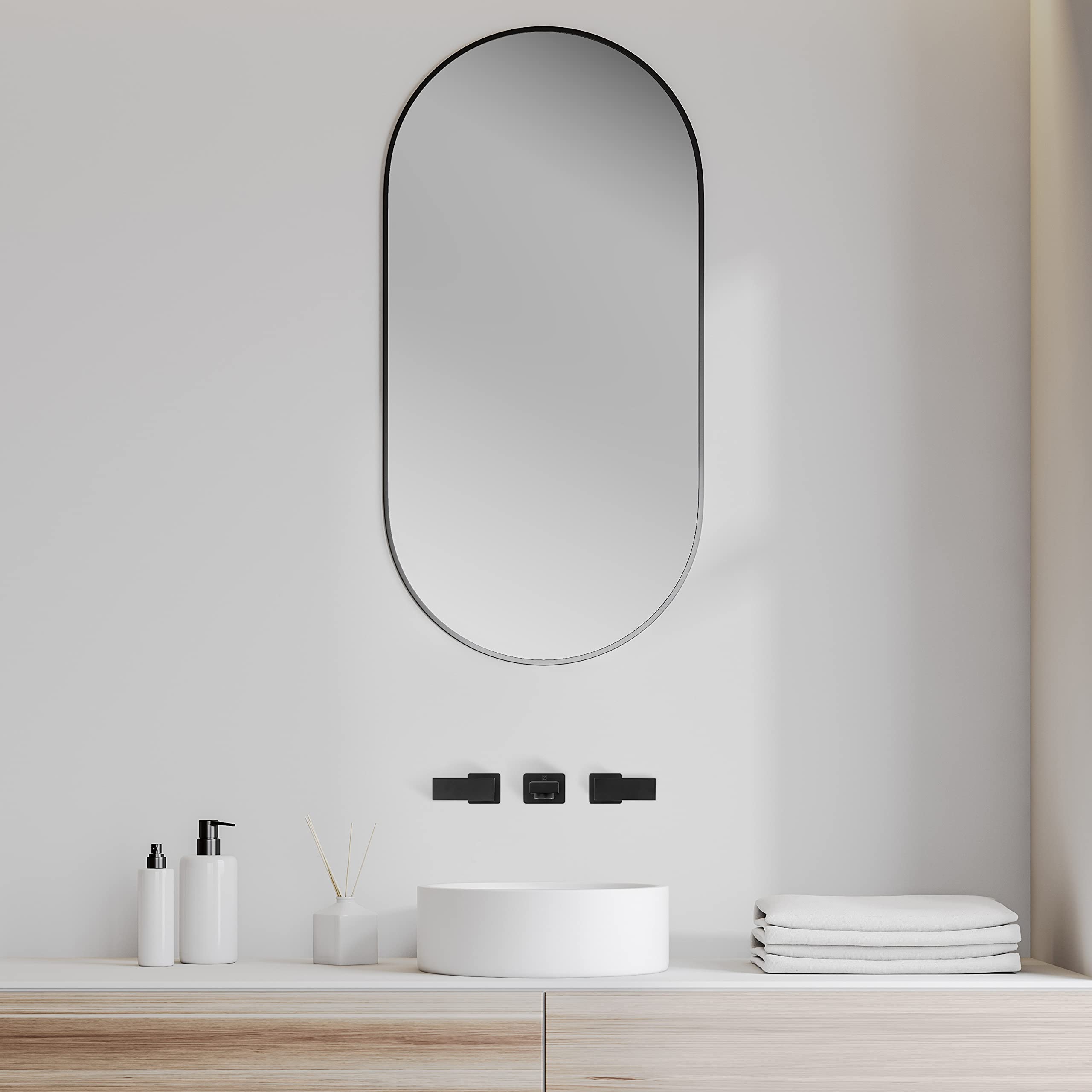 ZLINE Autograph Edition Bliss Wall Mount Bath Faucet in Matte Black (BLS-BFW-MB)