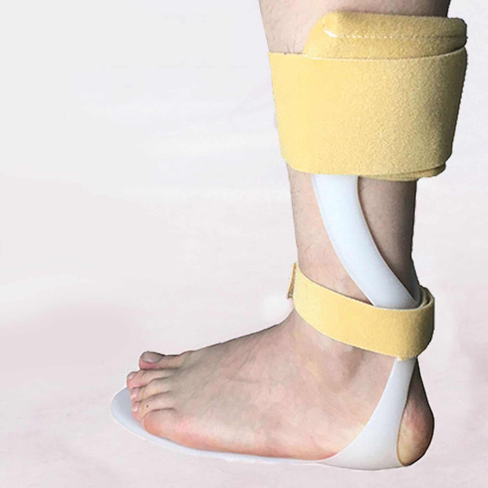 Orthopedic Ankle Support, Drop Foot Support, Hollow Heel in The Center of The Palm for of Injuries (L Left Foot)