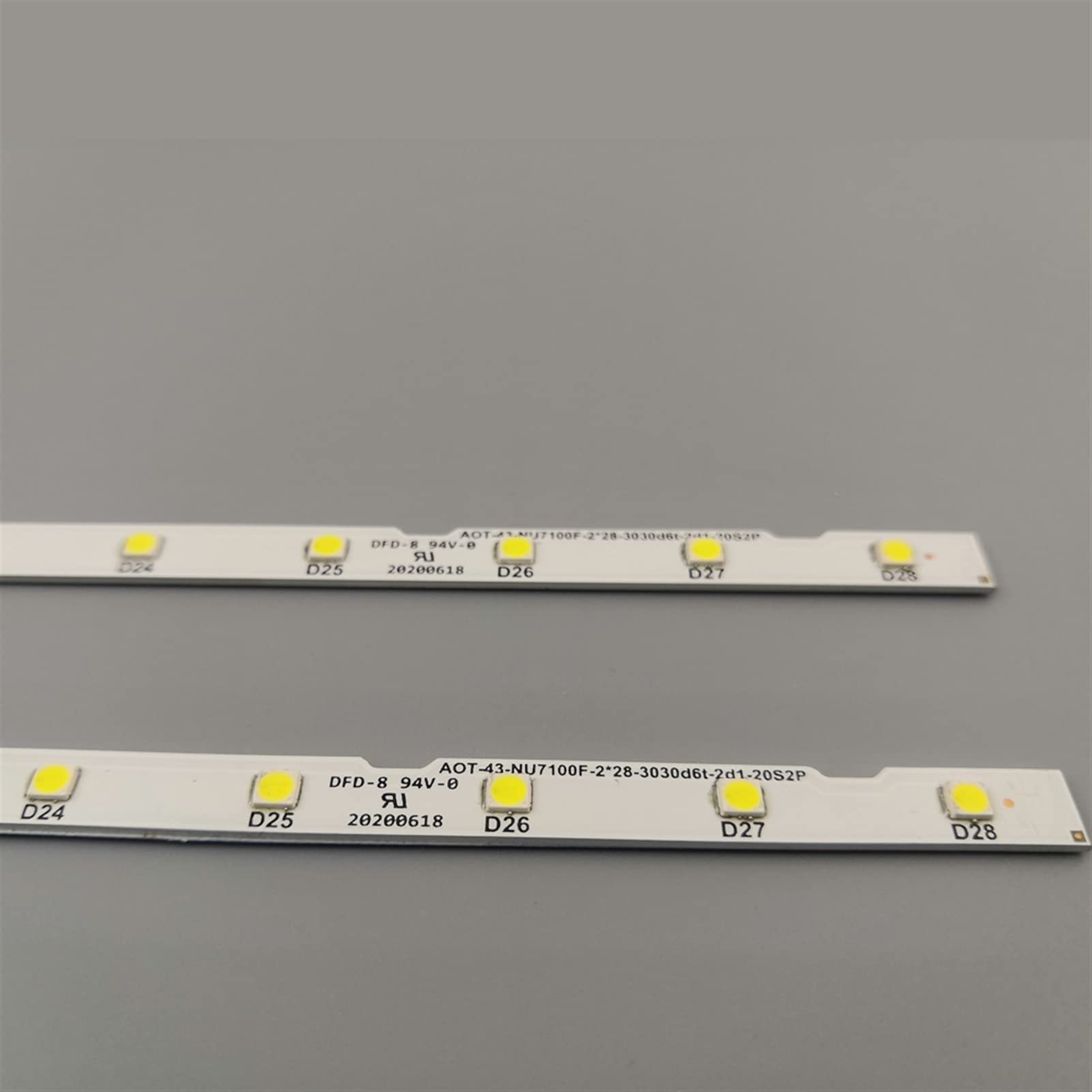 INPETS LED Backlight Strip 28 Lights 43 Inch TV UE43NU7100 AOT_43_NU7100F_2X28_3030C BN44-00947A UE43NU7120 UE43NU7170 BN96-45954A Fit for Samsung