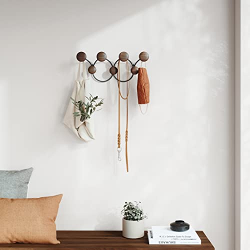 Umbra Dotsy 7 Hook Black/Walnut
