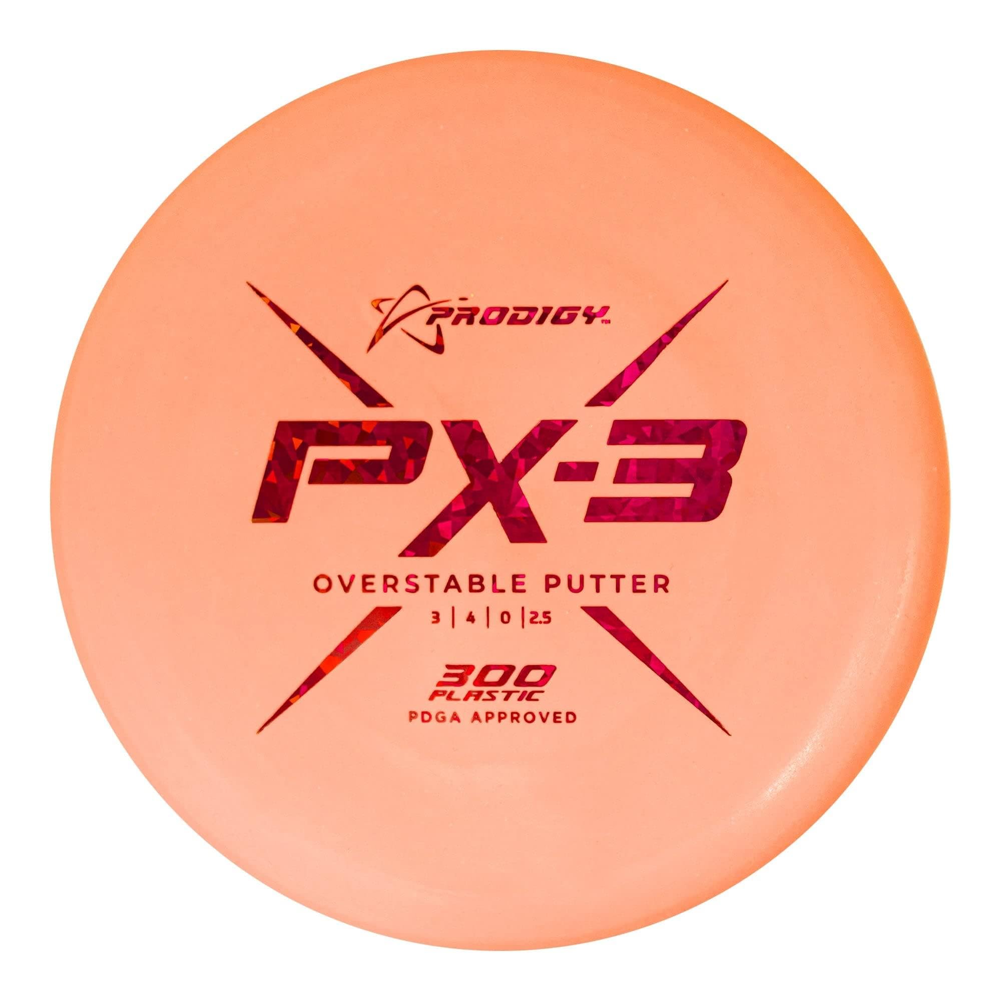 Prodigy Disc PX-3 Disc Golf Putter & Approach Disc | 300 Plastic | Stamp Color Will Vary (170-174 Grams, Blue)