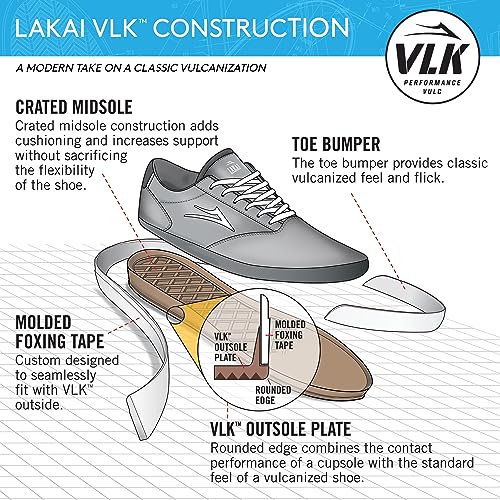 Lakai Owen VLK, Skate Shoes, Grape Suede, 9