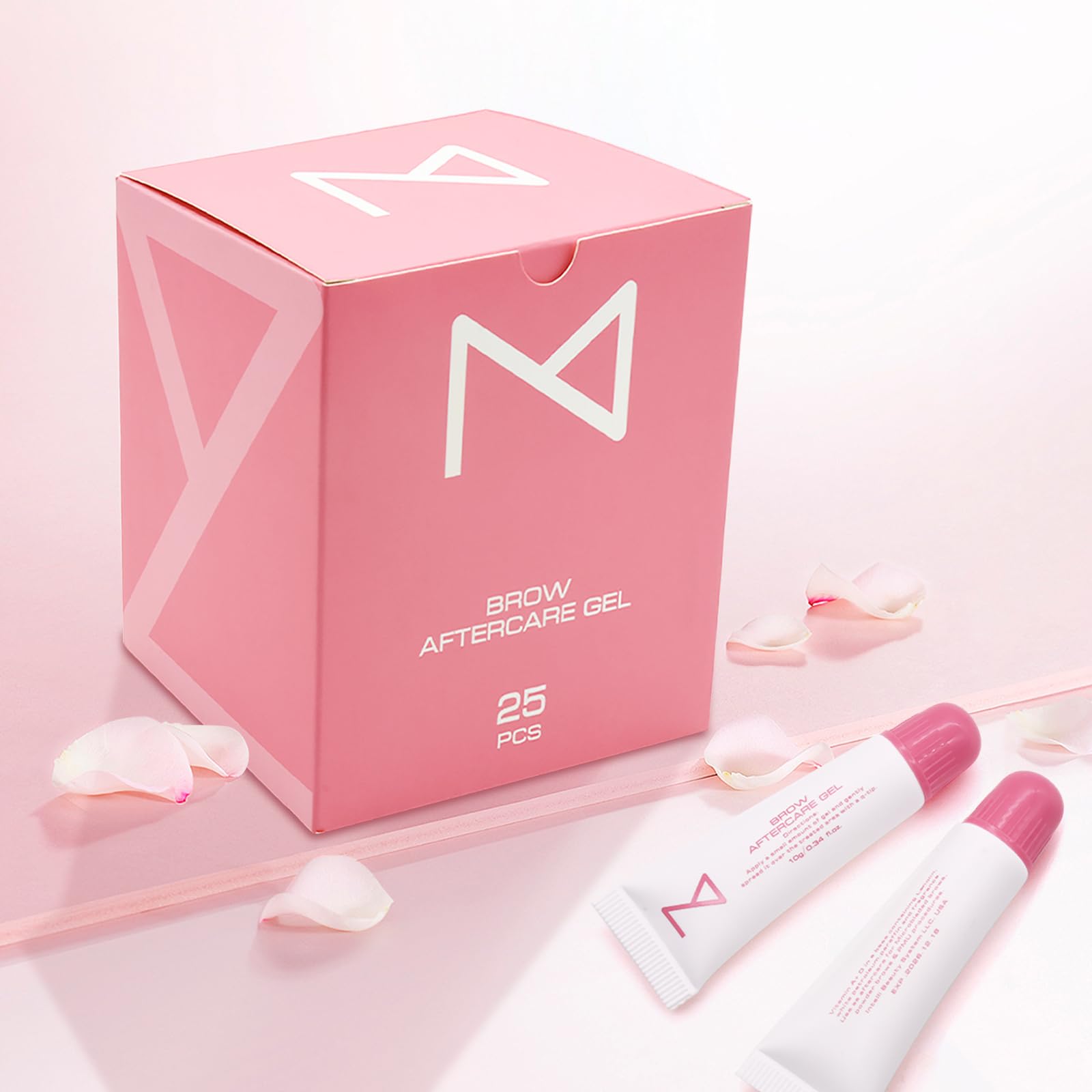 M - PACK OF 25 Brow Eyebrows Aftercare Gel Ointment For Microblading, Powder Brows & Permanent Make Up Procedure - Anti-Inflammatory, Better Pigment Retention 10g/0.34 fl oz