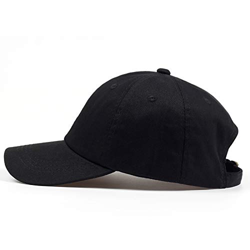 KDAND Cap Baseball Cap Anime Hat for Man Embroidered Cap Black