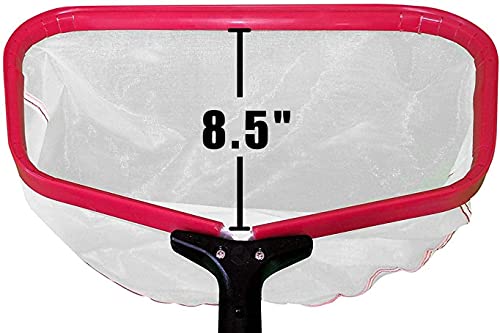 Pool Skimmer Net Rake, Ultra Fine Mesh, Unlimited Free Replacement by ProTuff - 3X Faster Heavy Duty 250 Micron Nylon for Cleaning Silt, Sand, Pollen & Swimming Pool Skimming - 60 Mesh - 18"