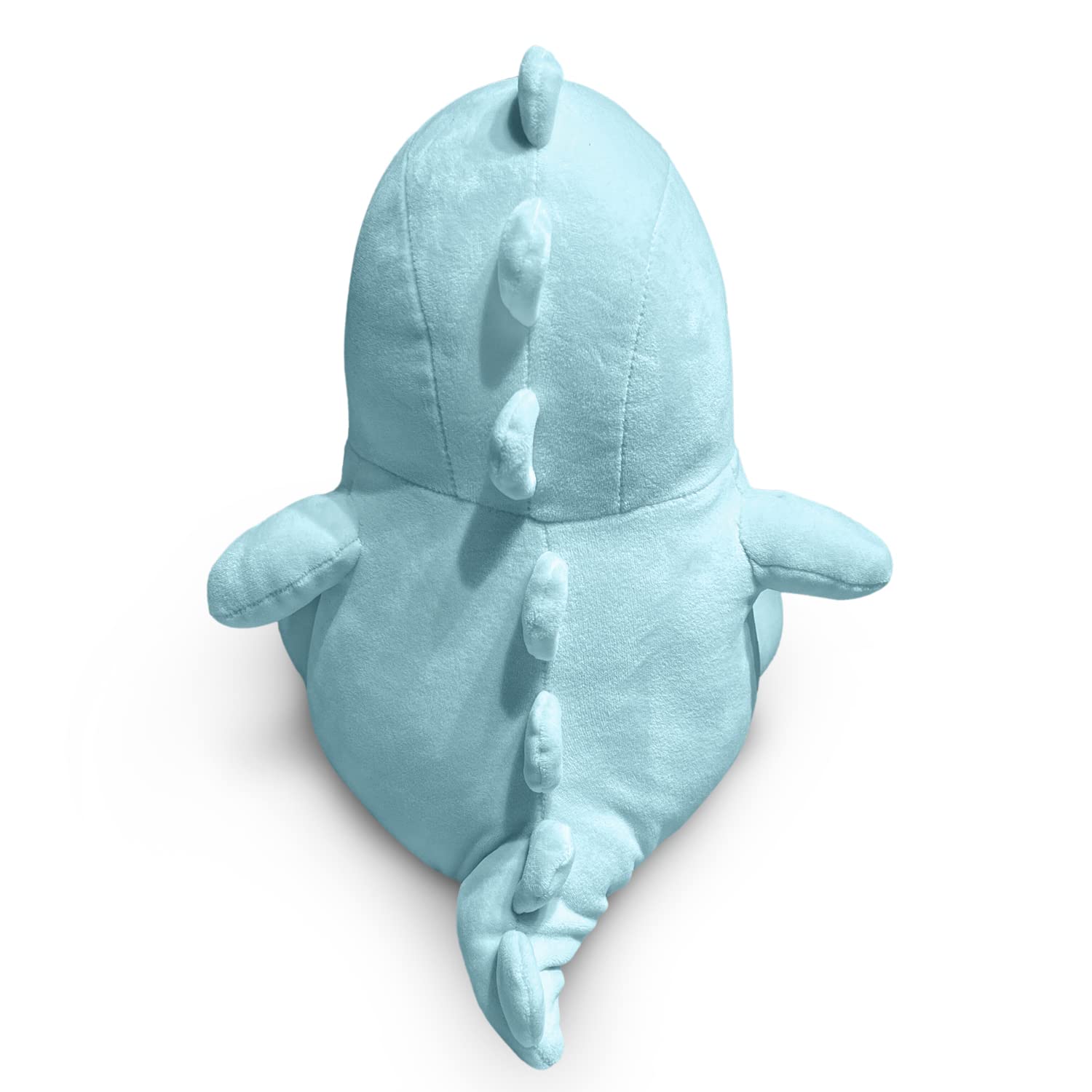 QUANTO 3lb Weighted Stuffed Animals. 12” Dinosaur Plush. Throw Pillow Plush Toys. Blue Stuffed Animal