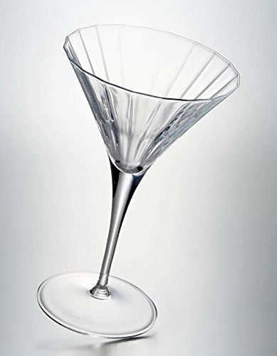 Luigi Bormioli Bach 8.25 oz Martini Glasses, 4 Count (Pack of 1), Clear