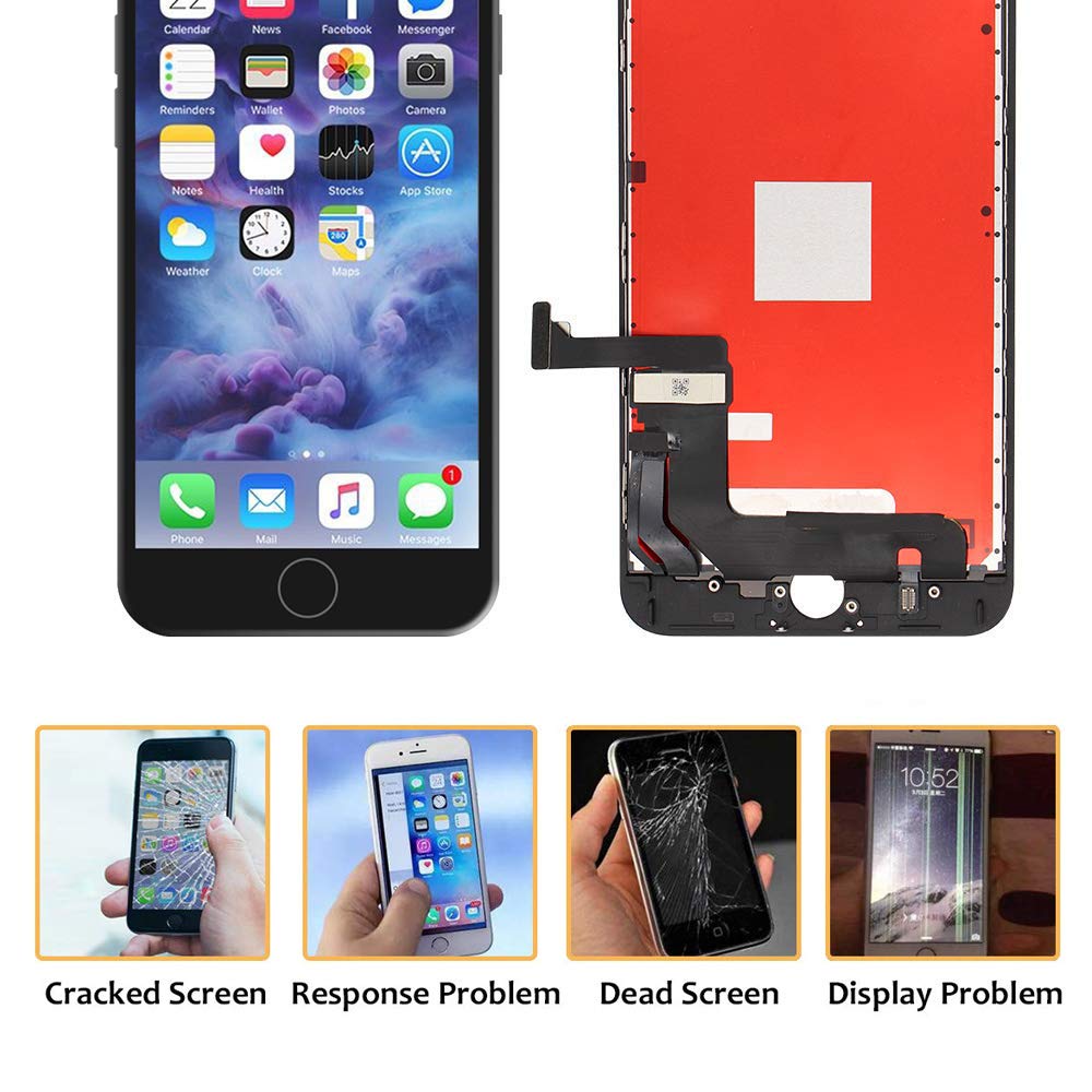 Keytas for iPhone 11 Screen Replacement Kit 5.8 Inch LCD for iPhone 11 3D Display Touch Screen Digitizer Full Assembly with Tools Kit+ Screen Tempered Protector+ Waterproof Frame Adhesive
