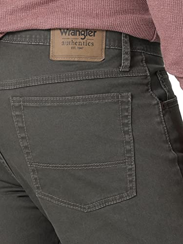 Wrangler Authentics Men's Slim Fit Straight Leg Jean, Anthracite, 33W x 32W