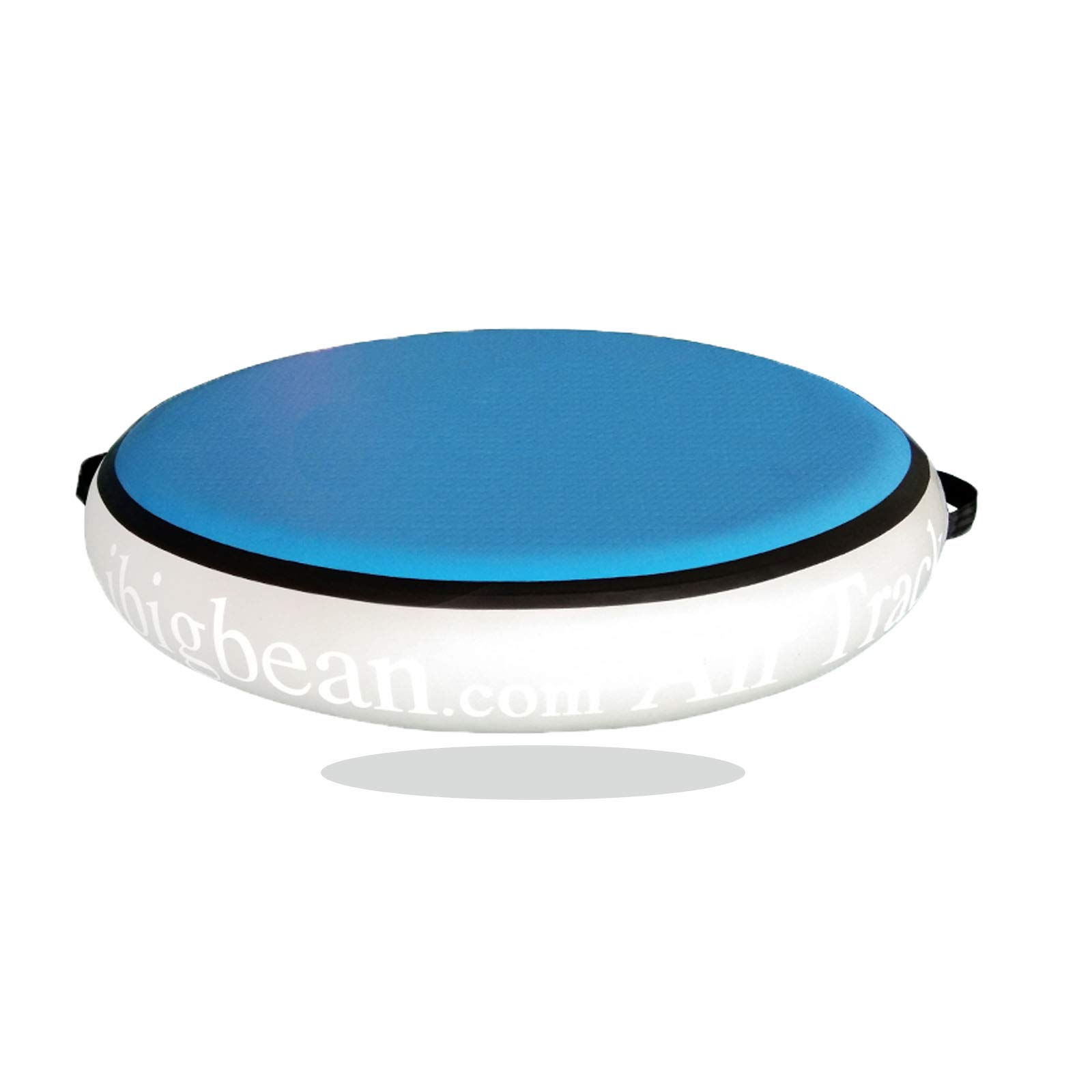 ibigbean Air Spot Tumbling Mats Inflatable Gymnastic Equipment (Grey/Blue, D=140cm & T=30cm)