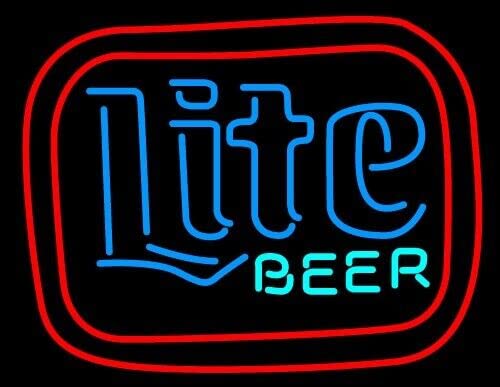 Queen Sense 10" Vivid Miller Lites Beer LED Sign Light Lamp Cute Bright Neon Wall Decor NST029
