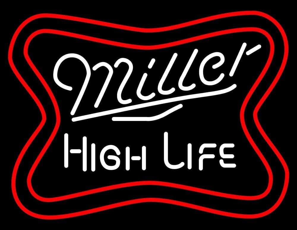 Queen Sense 10" Vivid Millers High Life LED Sign Light Lamp Cute Bright Neon Wall Decor NST093