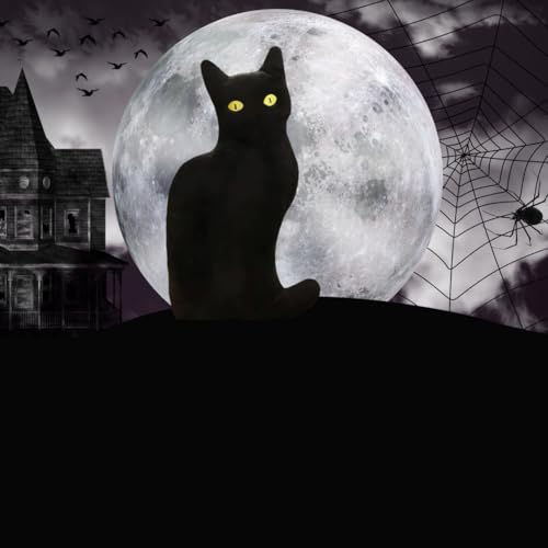 Zen Living Pro Black Plush Cuddle Cat Shaped Throw Pillow β Cute Fluffy Stuffed Long Animal Plushies, Life Size Spooky Cushion, Realistic Halloween Gothic Boho Decor Gift