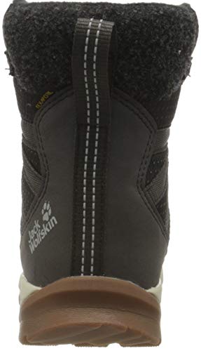 Jack Wolfskin Polar Bear Texapore High Hiking Shoes Boot, Phantom/Off-White, 3 US Unisex Big Kid