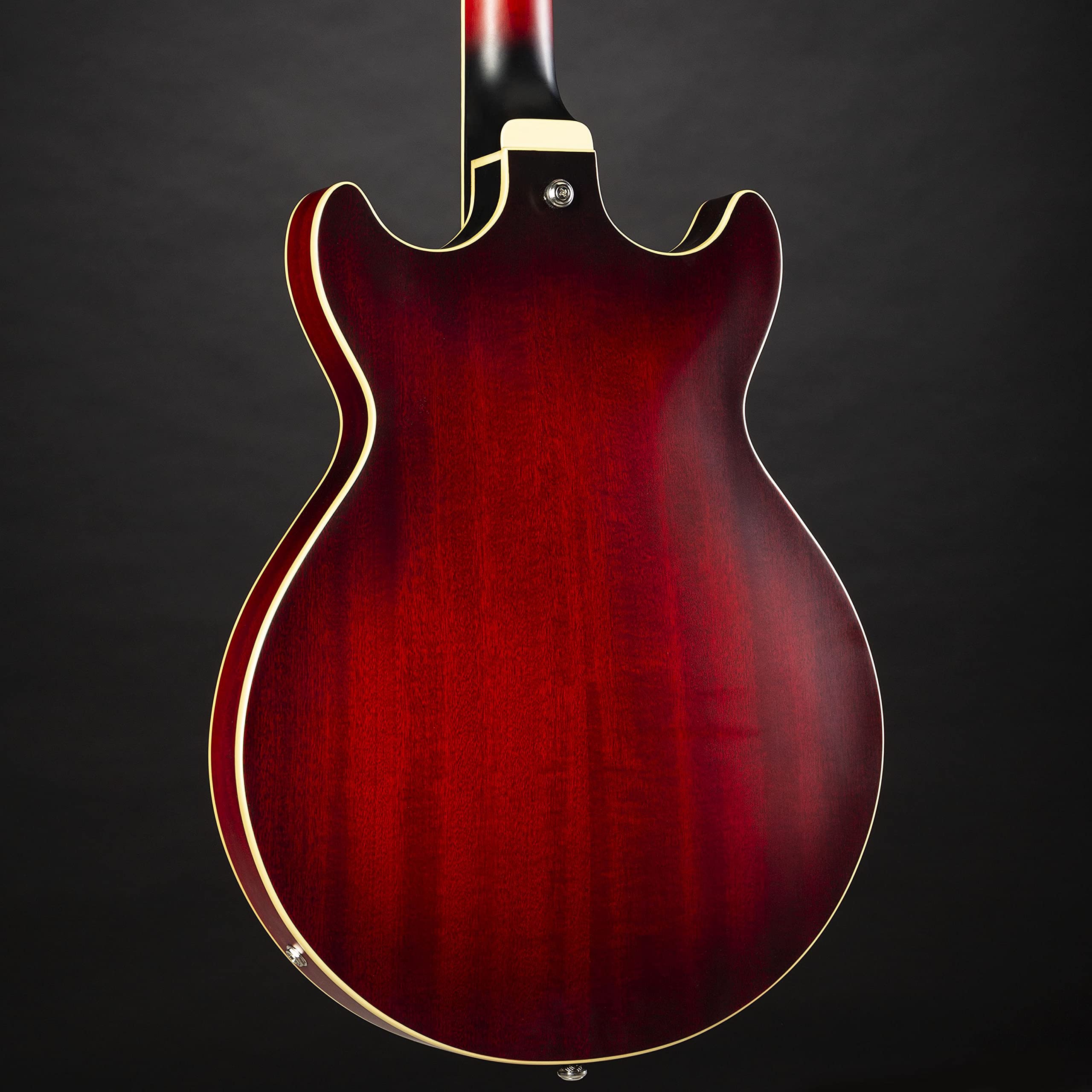 Ibanez Artcore 6 String Semi-Hollow-Body Electric Guitar, Right, Sunburst Red Flat, Full (AM53SRF)