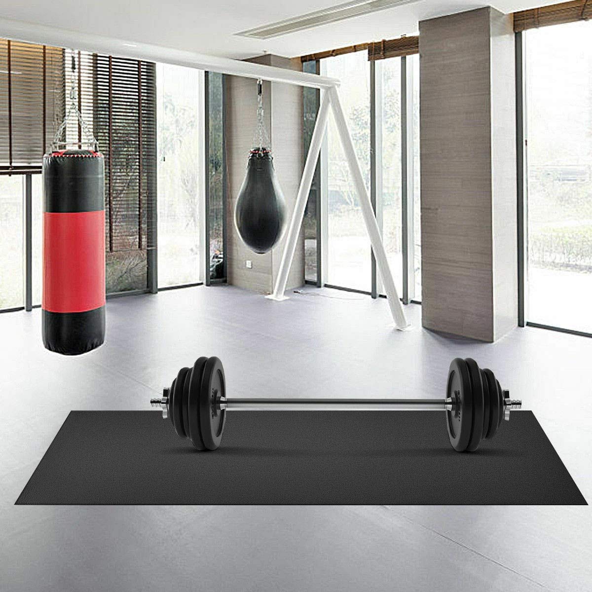 Kanizz 36" x 72" Treadmill Fitness Equipment Mat Floor Protection Gym Home Office