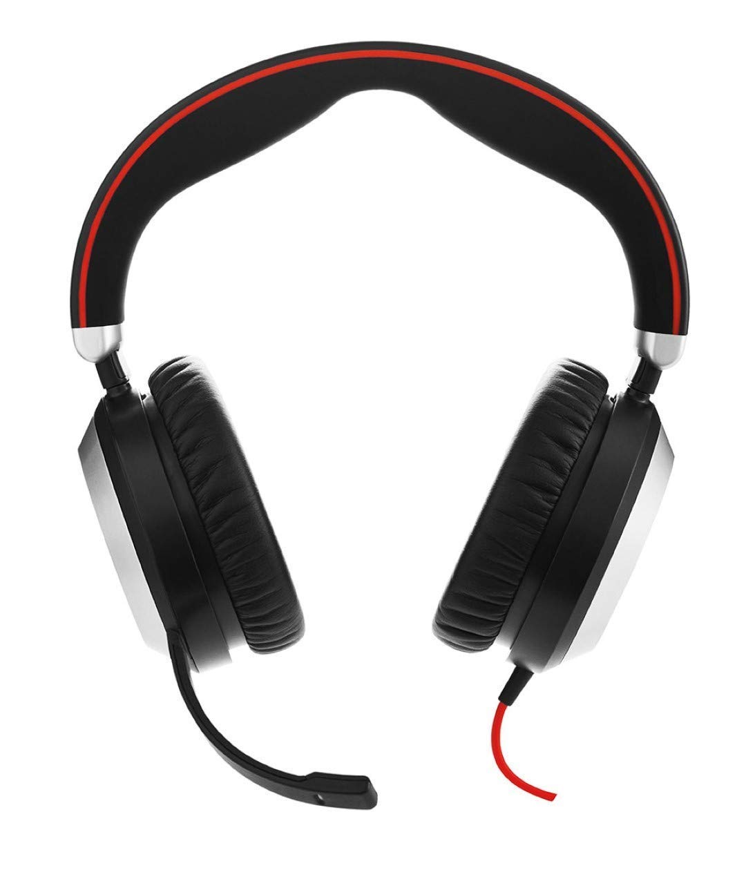 Jabra Evolve 80 - Professional Stereo Noise Cancelling Wired Headset/Music Headphones - UC (Renewed)