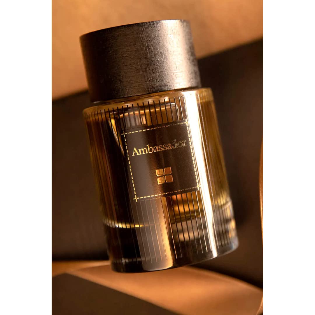 INTENSE OUD Ambassador Men EDP - Eau De Parfum 100ml(3.4 oz) | Mandarin, Bergamot, Pepper, Violet, Orris, Notes | Ideas Fragrance Collection