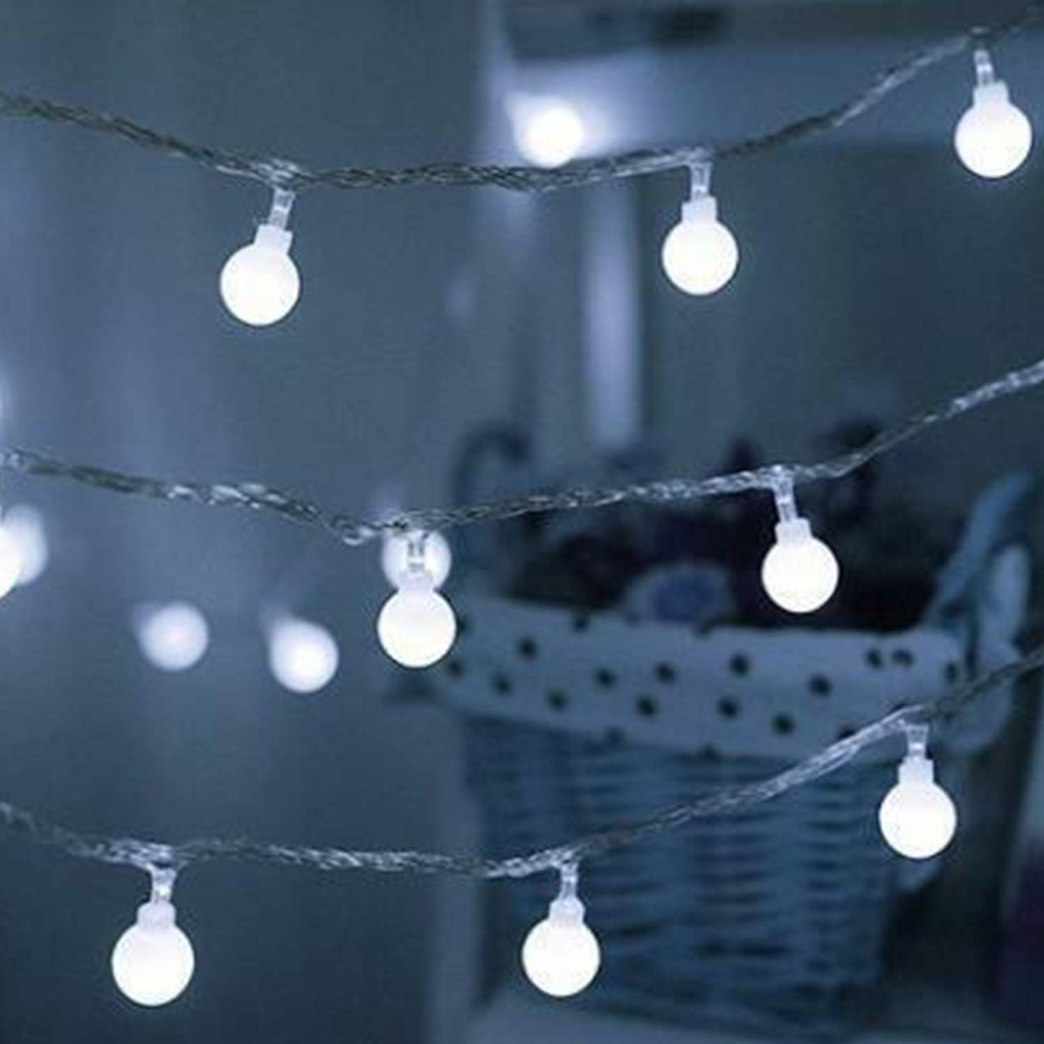 Koxly 49 Ft 100 LED Globe String Lights Decorative Lighting Strings Plug in Fairy Lights with Remote Control for Indoor and Outdoor Bedroom Christmas Party