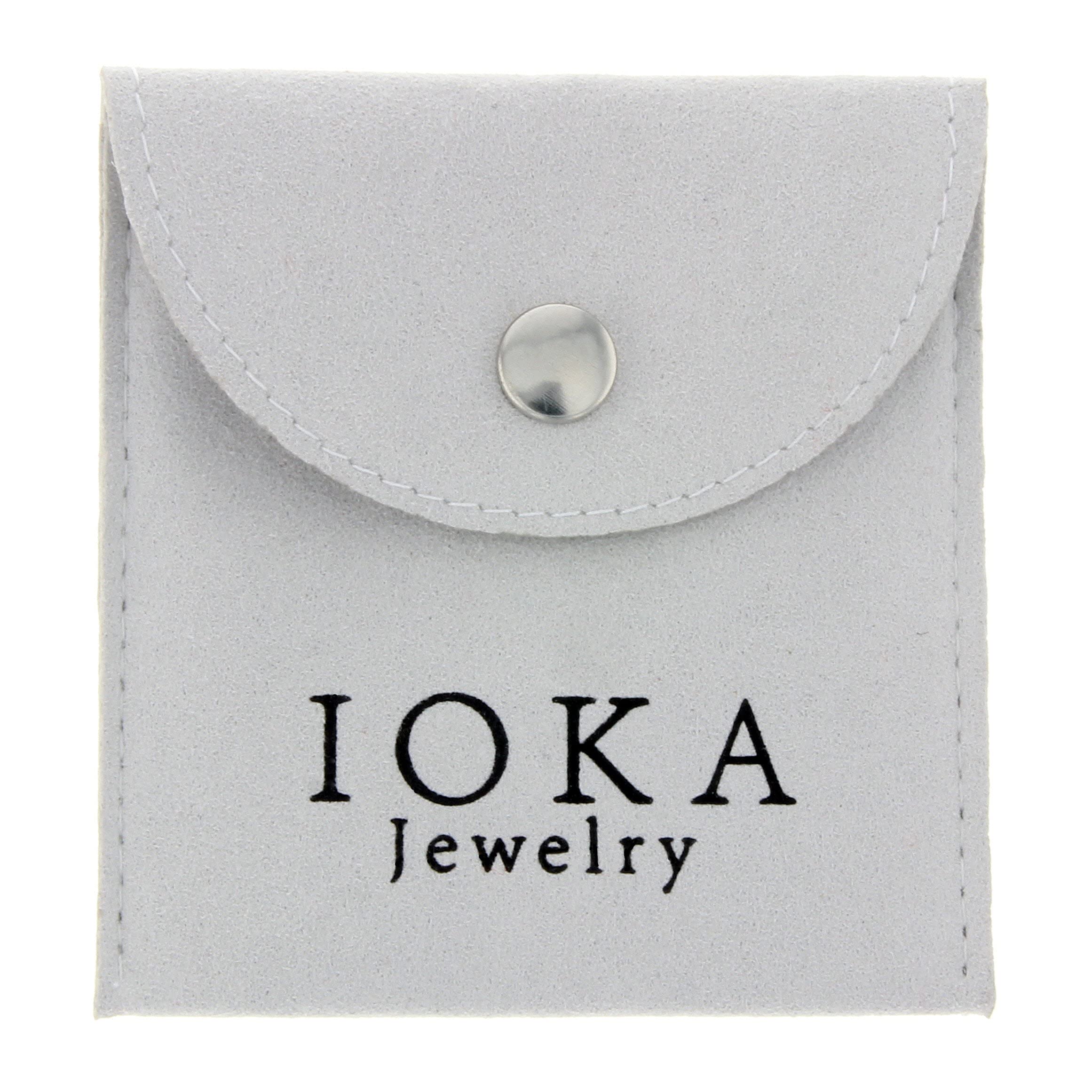 Ioka - 14K Yellow Gold Cornicello Italian Horn 45MM Charm Large Size Good Luck Pendant For Necklace or Chain