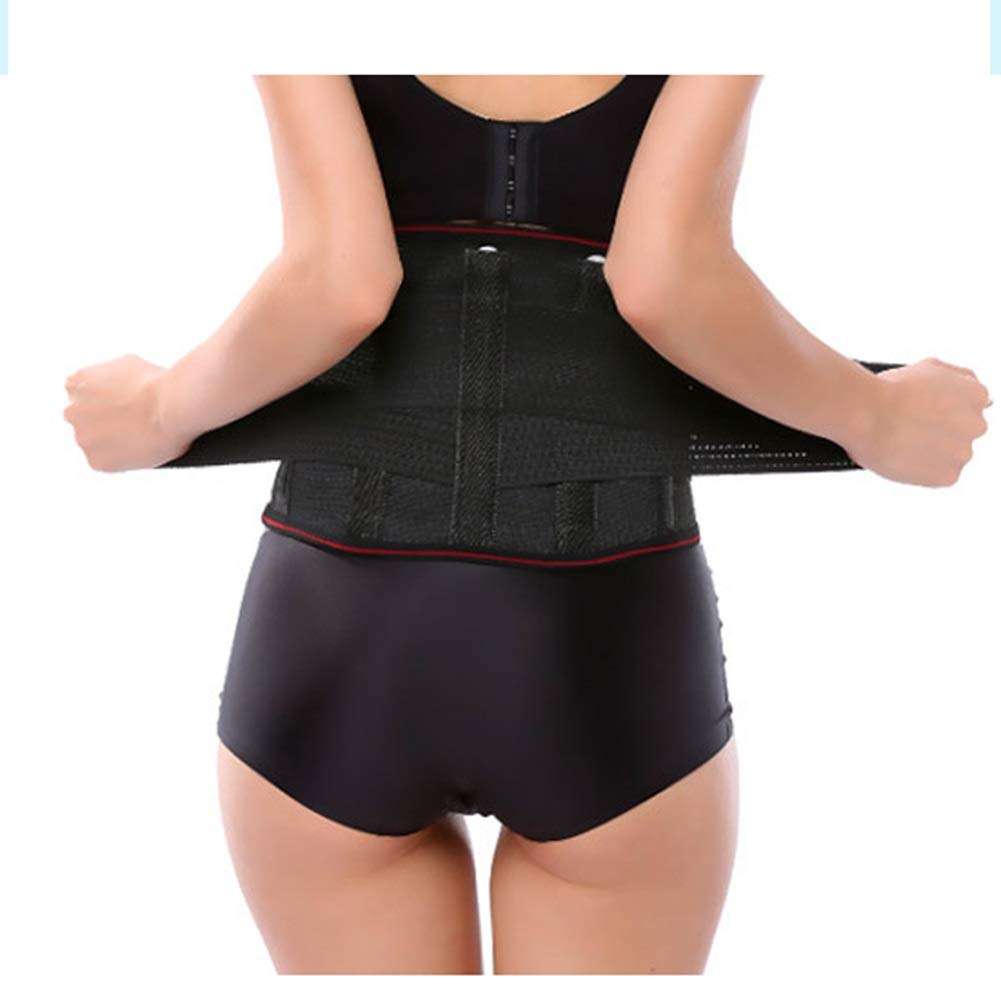 LSRRYD Premium Double Pull Lower Back Lumbar Support Belt Brace Lower Back Brace Pain Relief Back Support Brace for Pain Relief and Injury Prevention (Size : XL)