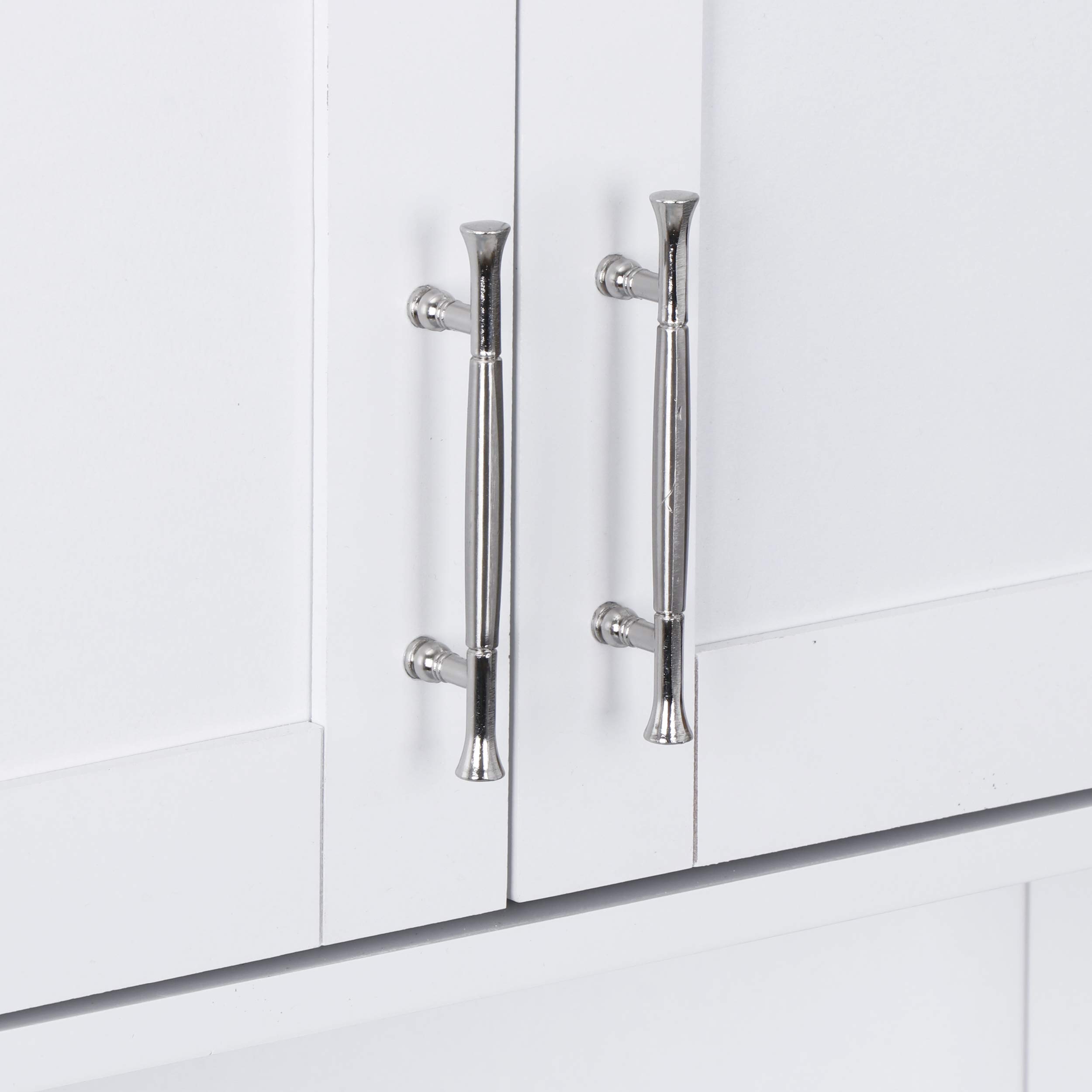 JupiterForce Bathroom Wall Cabinet Over The Toilet with 2 Doors and 3 Adjustable Shelves, Wall Mounted Medicine Cabinet for Bathroom, Living Room, Kitchen, White