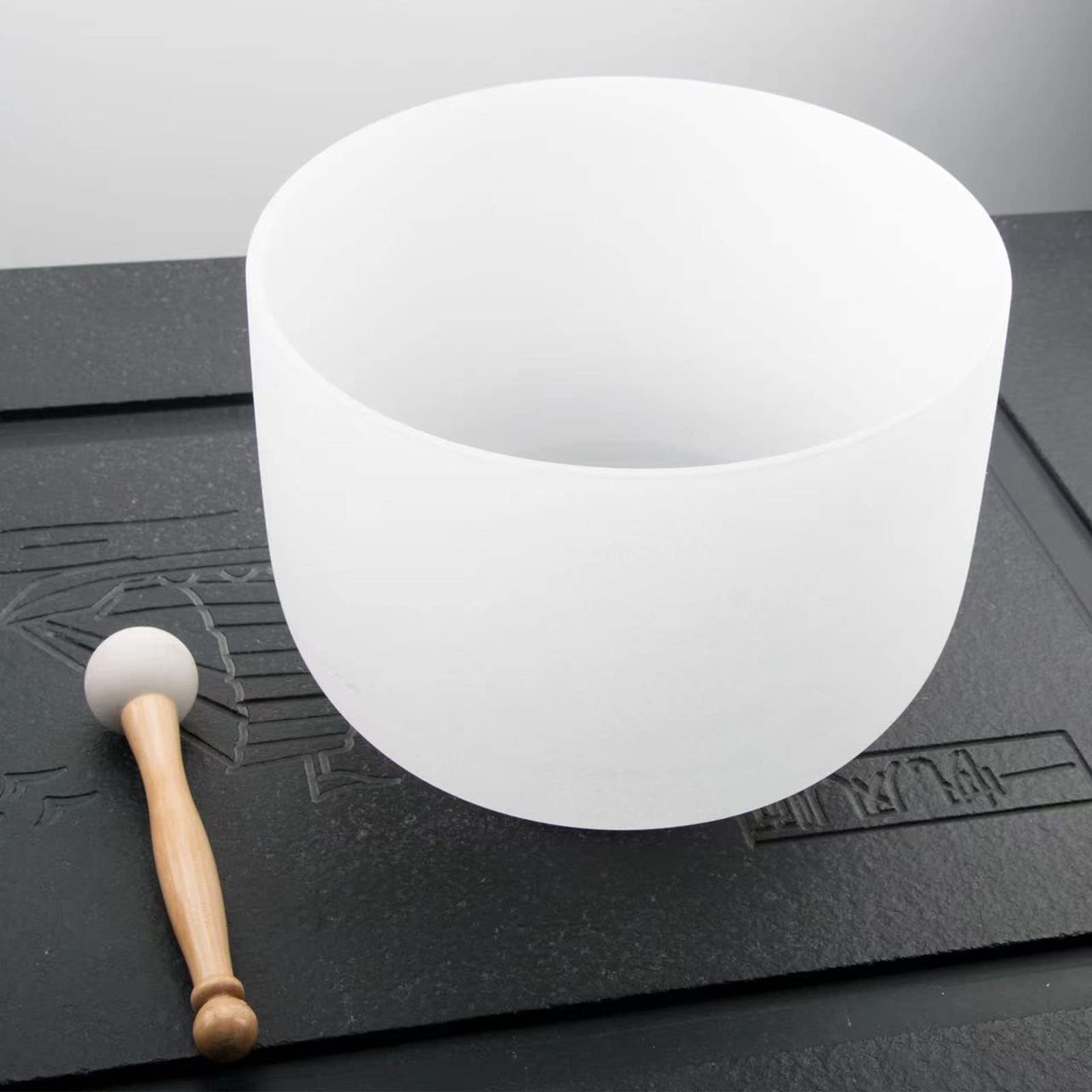 RING CHANT Crystal Singing Bowls 8 Inch C Note 528 Hz Sound Bowl,Root Chakra Crystal Singing Bowl With O-Ring And Meditation Bowl Rubber Stick