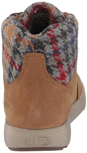 KEEN Women's Elena Mid Height Leather Hiking Boot, Thrush/Plaza Taupe, 9