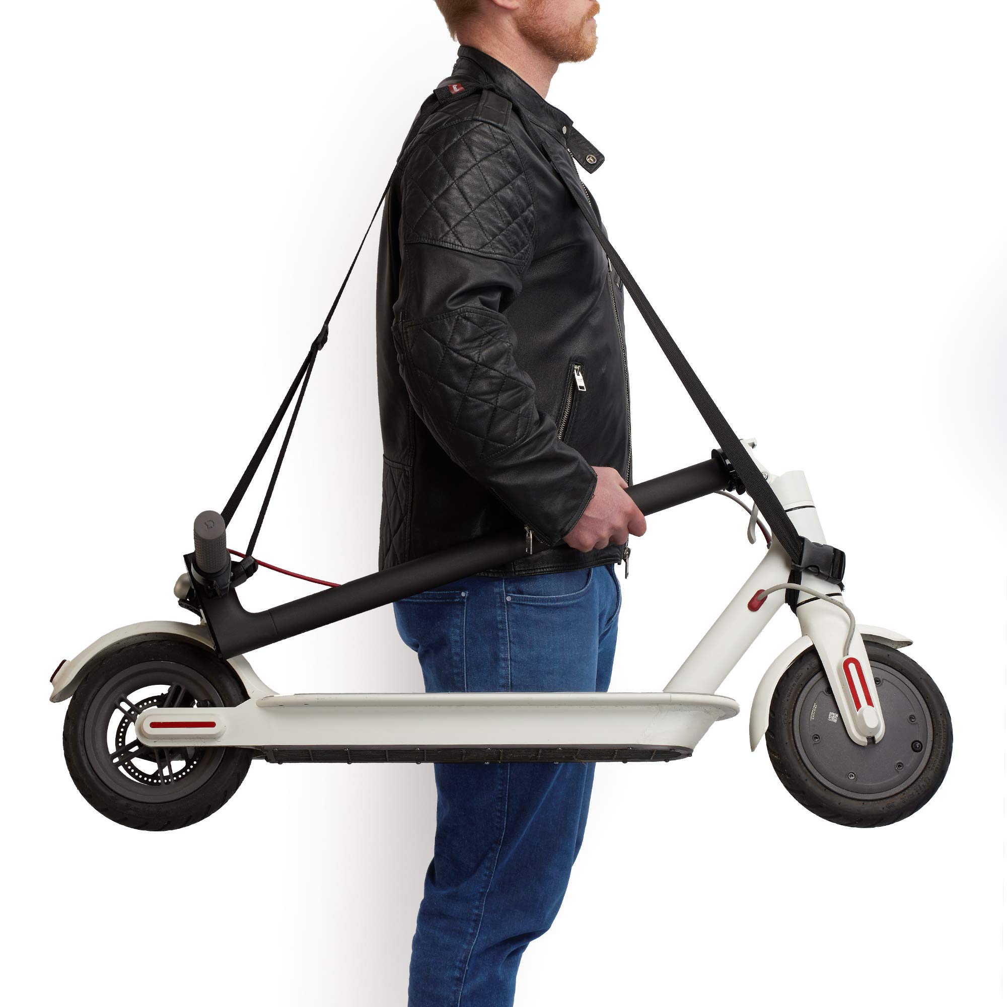lamaki:lab Adjustable Carrying Belt Strap Hand Handle Shoulder for Escooter Xiaomi Mijia M365 Ninebot ES1 / ES2 / ES4 Electric Scooter Kids Bikes Foldable Bicycle 110-160cm / 43-63in [PRO Version]
