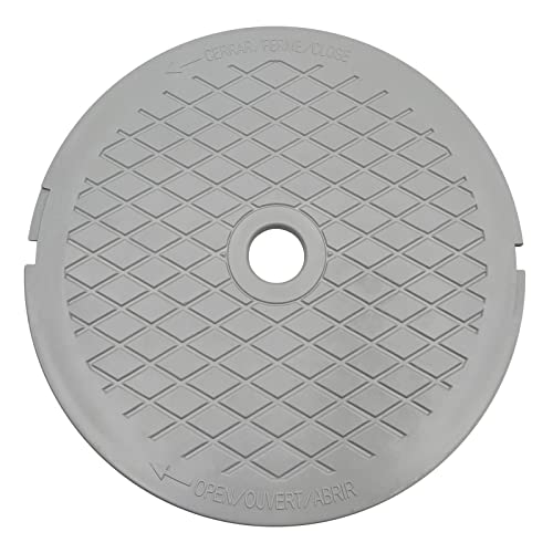 Poolzilla Pool Skimmer Cover 7.75-inch Diameter for Inground and Aboveground Pools Skimmer Lid Replacement for Pentair HydroSkim - Swimming Pool Accessories for Pool Maintenance- 1 Pack