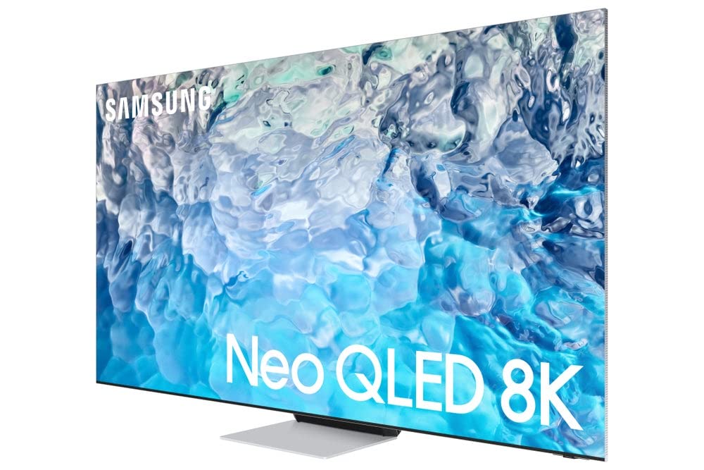 SAMSUNG QN85QN900BFXZA 85" 8K QLED UHD HDR Smart Infinity-Screen TV with an Additional 4 Year Coverage by Epic Protect (2022)(Used)