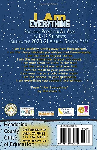 I Am Everything: Mendocino County Youth Poetry Anthology 2020-21 (Mendocino County Youth Poetry Anthologies)
