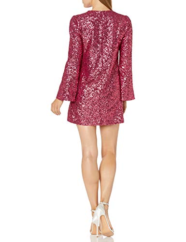 Jill Jill Stuart Women's Sequin Shift Dress, Wildrose, 2