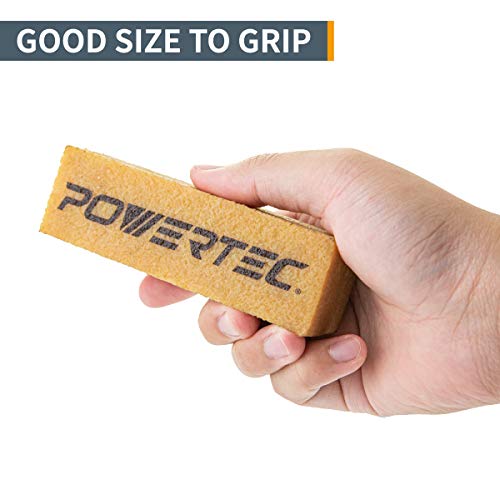 POWERTEC 71424 Abrasive Cleaning Stick for Sanding Belts & Discs | Natural Rubber Eraser - Woodworking Shop Tools for Sanding Perfection