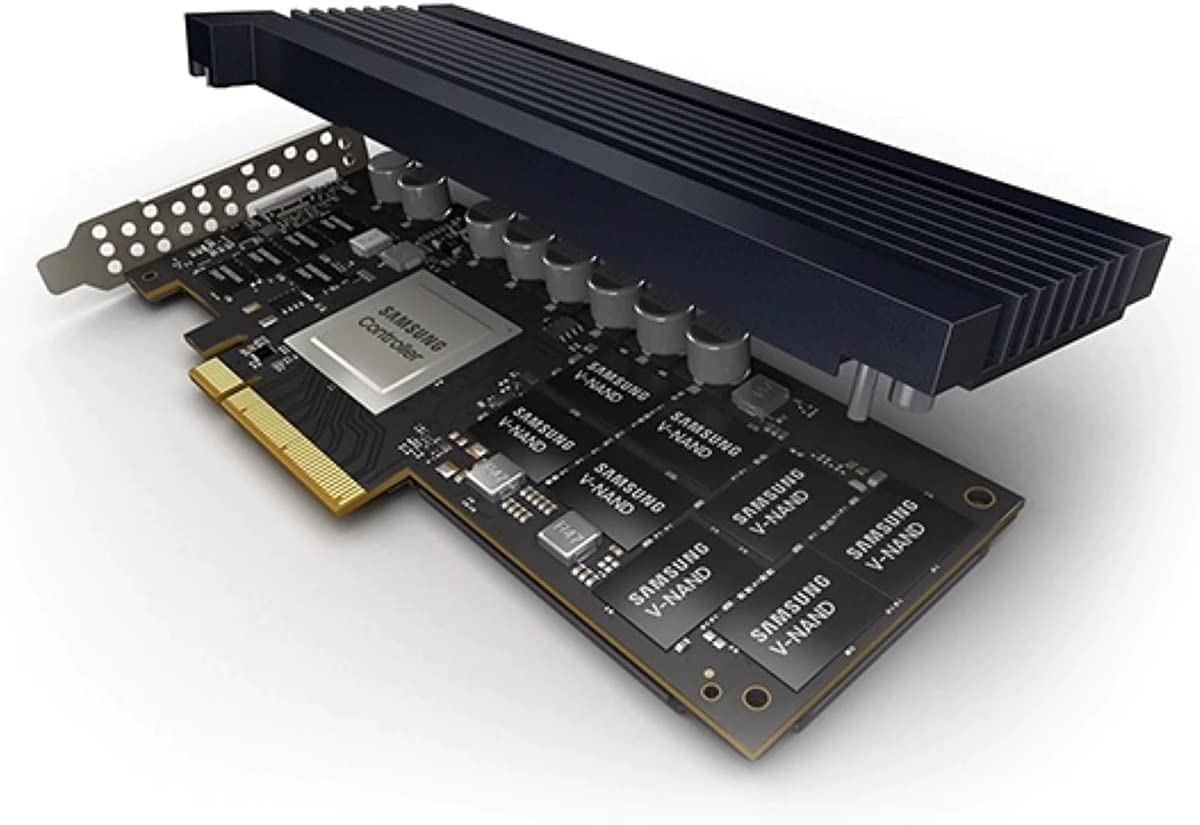 Samsung SSD 1.6TB PM1725a HHHL NVMe PCIe Gen3 x8 MZPLL1T6HEHP 00003 (5 DWPD) Enterprise AIC Solid State Drive for Dell HP Lenovo Supermicro