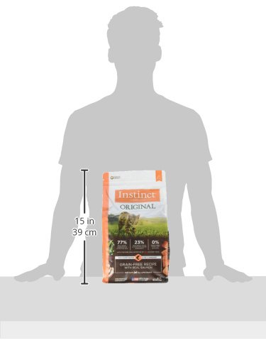 Instinct Original Grain Free Recipe with Real Salmon Natural Dry Cat Food, 4.5 lb. Bag