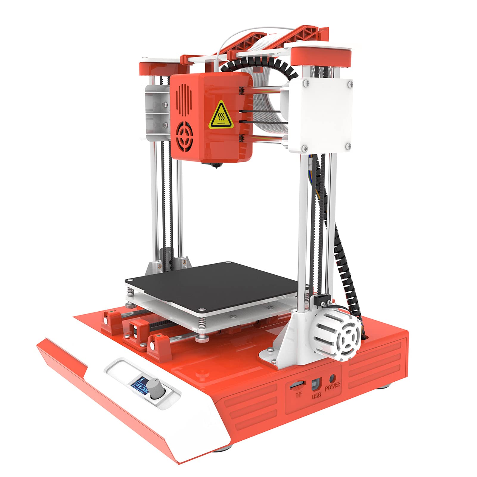 Jadeshay K2 Mini 3D Printer, with Free Test PLA Filament Magnetic Removable Plate USB Cable TF Card for Beginners, Kids, Teens