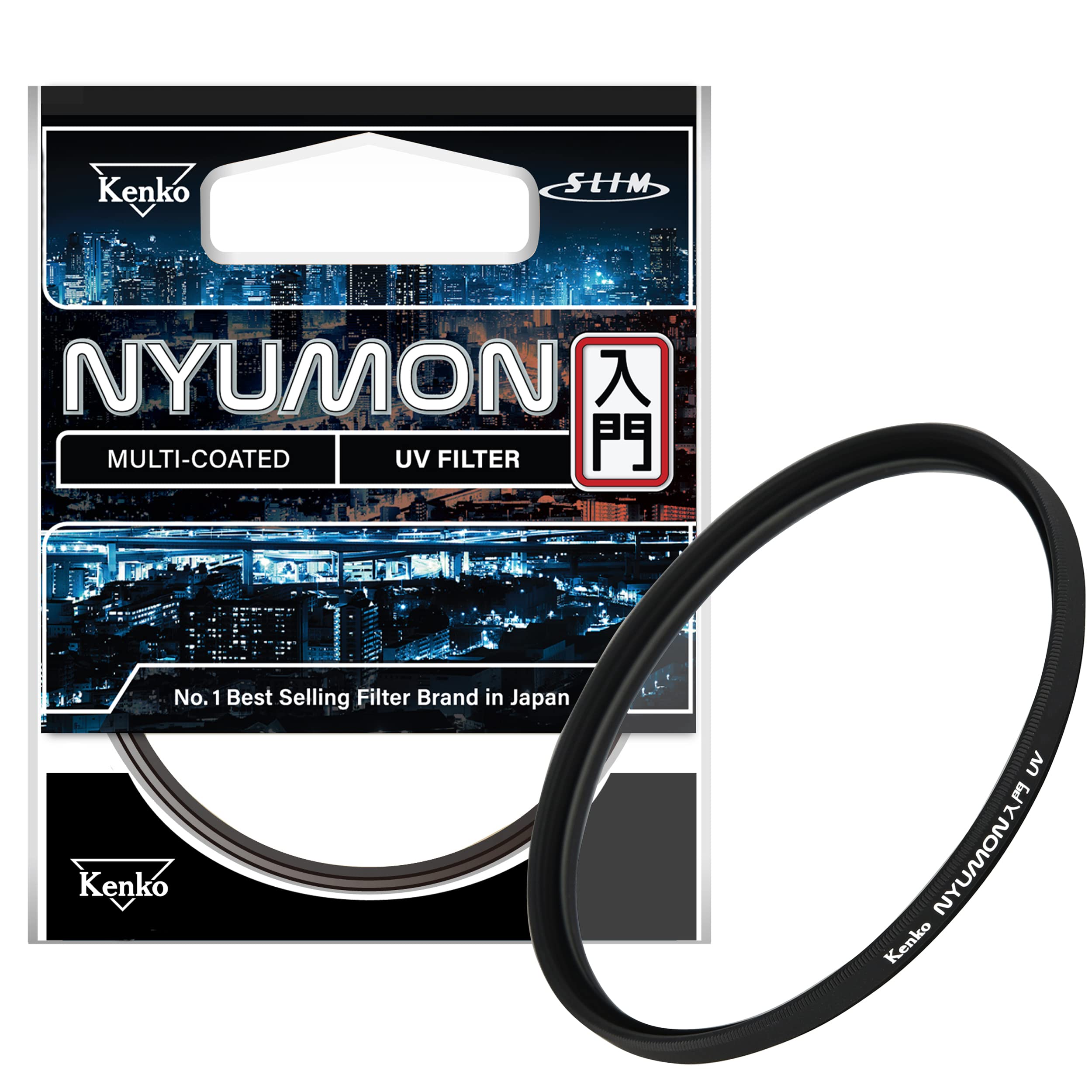 Kenko Nyumon Slim Ring 58mm UV Multi-Coated (MC) Filter, Black, compact (225849)