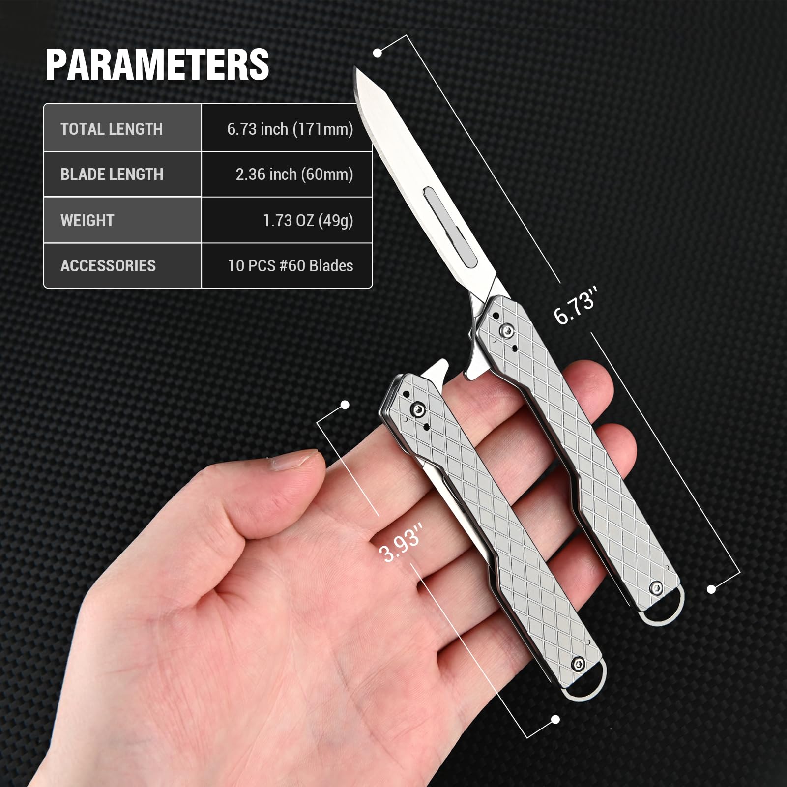 ITOKEY Folding Scalpel Knife, Pocket Knives for men, Christmas Stocking Stuffers