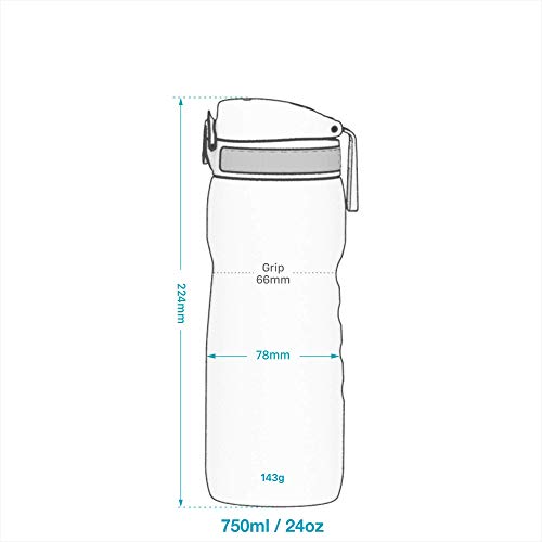 Ion8 Tour Leak Proof BPA Free Cycling Water Bottle, 750ml (24 oz), Frosted Chilli Red