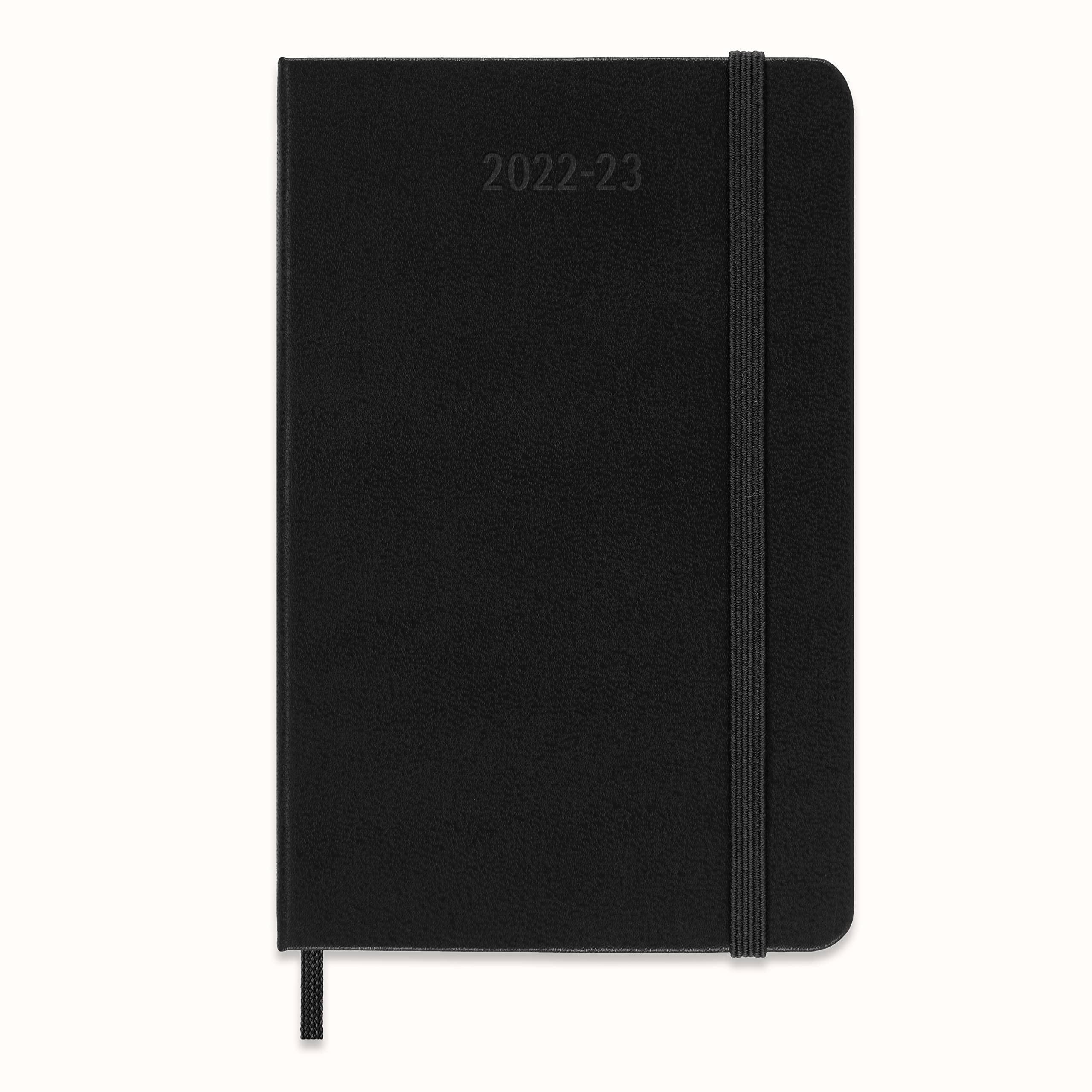 Moleskine Classic 18 Month 2022-2023 Weekly Horizontal Planner, Hard Cover, Pocket (3.5" x 5.5"), Black